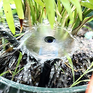 YDJoo Irrigation Drippers 25 Pack Adjustable 360 Degree Full Circle Pattern Water Flow Irrigation Drip Emitters Micro Spray Fan Shape Drip Irrigation for 4mm/7mm Hose Tube for Garden Flower(Black)