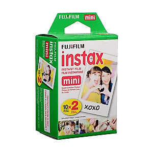 Fujifilm Instax Mini 11 Instant Film Camera, Lilac Purple instax Mini Instant Daylight Film Twin Pack, 20 Exposures