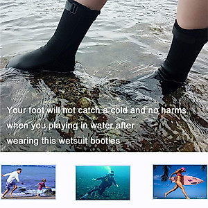 ReHaffe Neoprene Water Dive Booties Women,Comfort Anti-Scratch Snorkel Surfing Fin Bootie Socks for Womens Scuba Diving Water Sport & Beach Activity