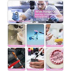 100Pcs 20G 1 Inch (25MM) Needle Luer Lock Industrial Accessories for Scientific Measuring, Refilling Liquid, Inks & Plant, Individual Package