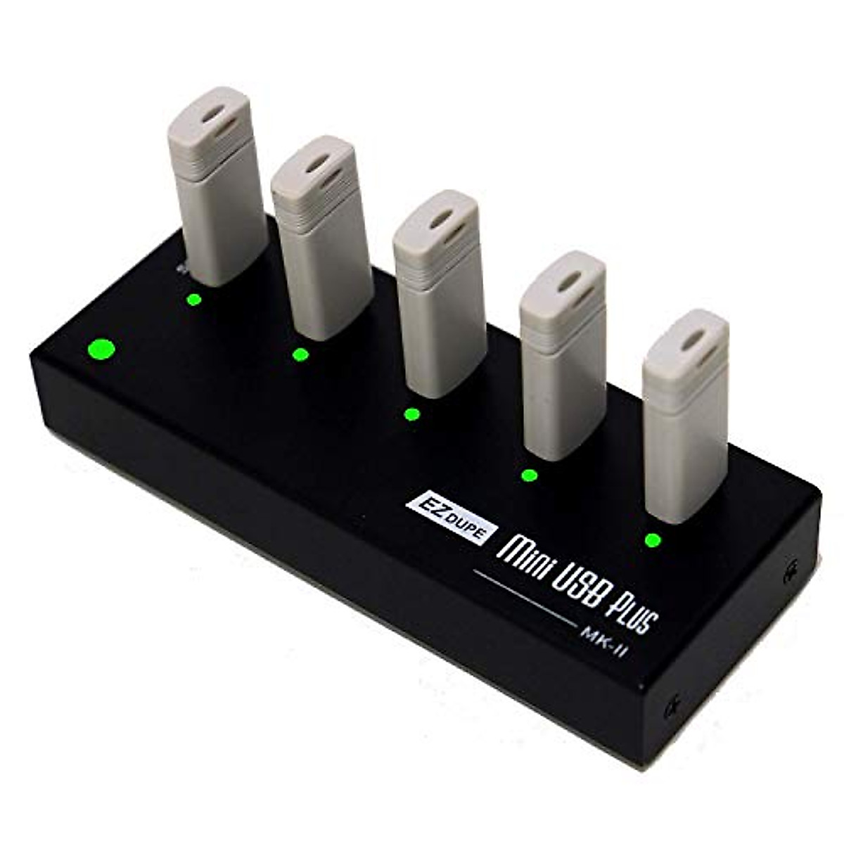 [New Update Version] EZ DUPE 1 to 4 Mini USB Plus MK II Duplicator - Standalone Portable USB Flash Media Thumb Drive Compact Copier (DM-FU0-5V04B-V2)