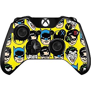 Skinit Decal Gaming Skin Compatible with Xbox One Controller - Officially Licensed Warner Bros Batman Robin Joker All Over Print Design
