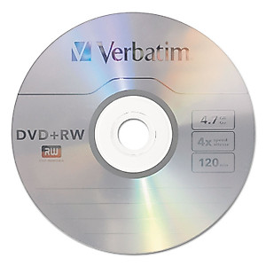 Verbatim DVD+RW Discs 4.7GB 4x Spindle 30/Pack VER94834
