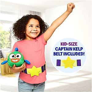 WowWee Baby Shark's Big Show! Reversible William Plush Flips Into Captain Kelp – Stuffed Animal Fish – Cute Plushies for Kids