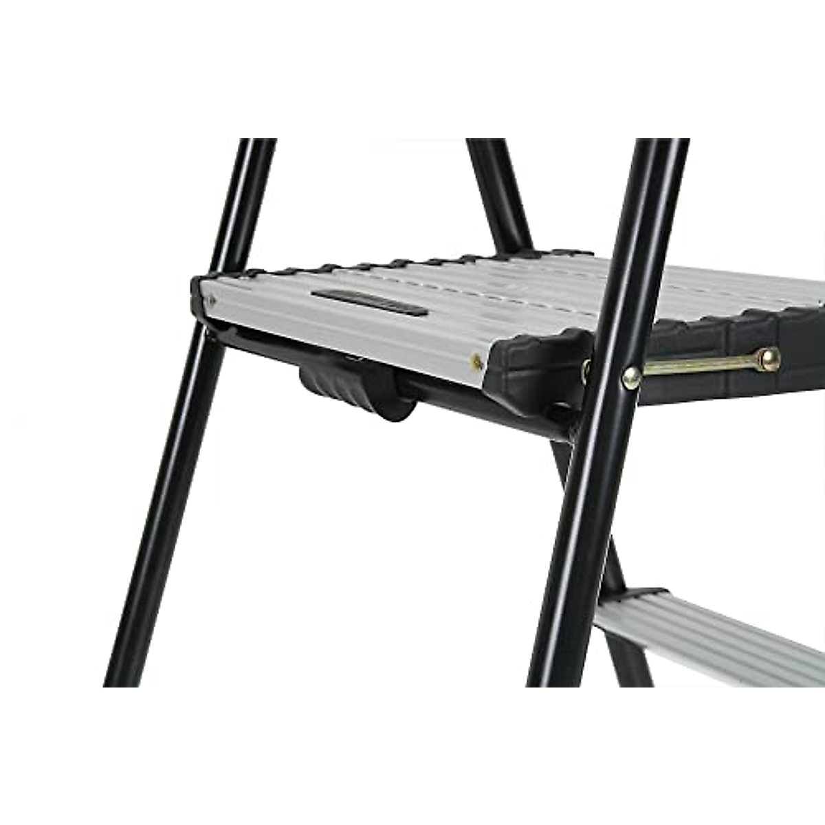 COSCO Three Step Folding Step Stool with Rubber Hand Grip