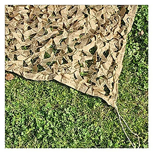 Outdoor Camouflage Net, Sunscreen Camo Netting, for Military, Hunting, Garden, Pergola, Patio, Party Decoration, Shade Netting, Car Cover, Camouflage Netting - Dark Brown (Size : 5x5m)