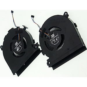 Replacement CPU + GPU Cooling Fan for HP Spectre X360 15-CH 15-CH000 15-CH011DX 15-CH075NR 15-CH008CA 15-CH010CA NS75C00-17J22 NS75C00-17J21 P/N: L17605-001 L17606-001, 4 Pins 4 Wires