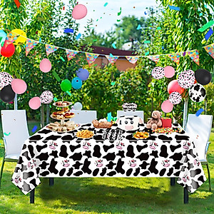 160 Pack Cow Print Party Supplies Cow Birthday Party Decorations Farm Barn Pink Cow Theme Party Tableware Set-Cow Print Plates and Napkins for Holy Cow Theme Baby Shower Farm Party Supplies Serves 40