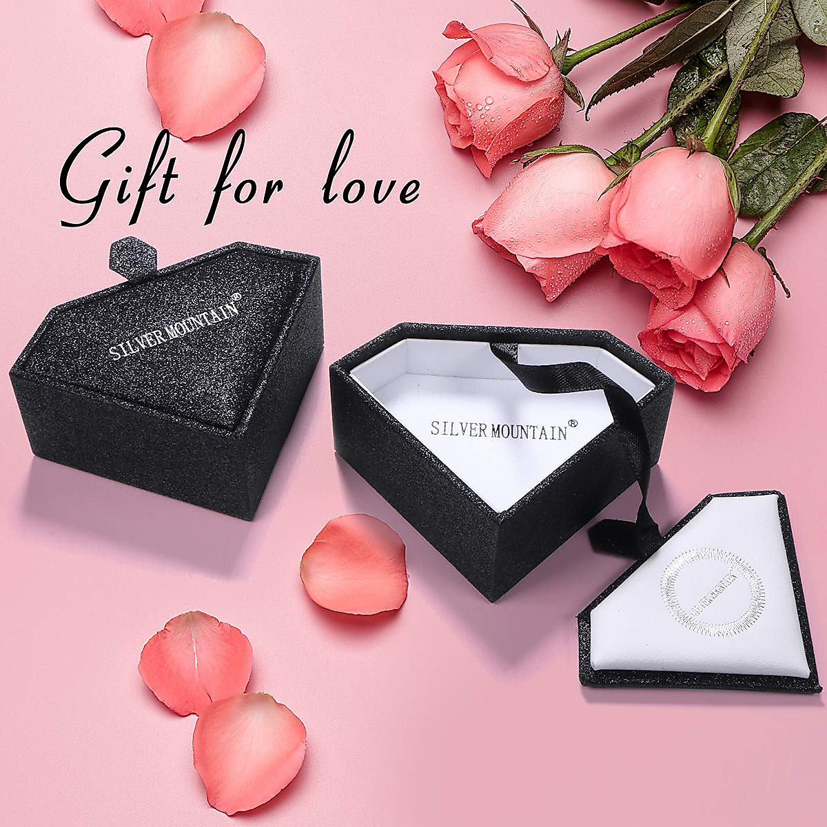 DAOCHONG Mother Necklace Sterling Silver Mother Child Forever Love Necklace Gift for Mother Mom 18"