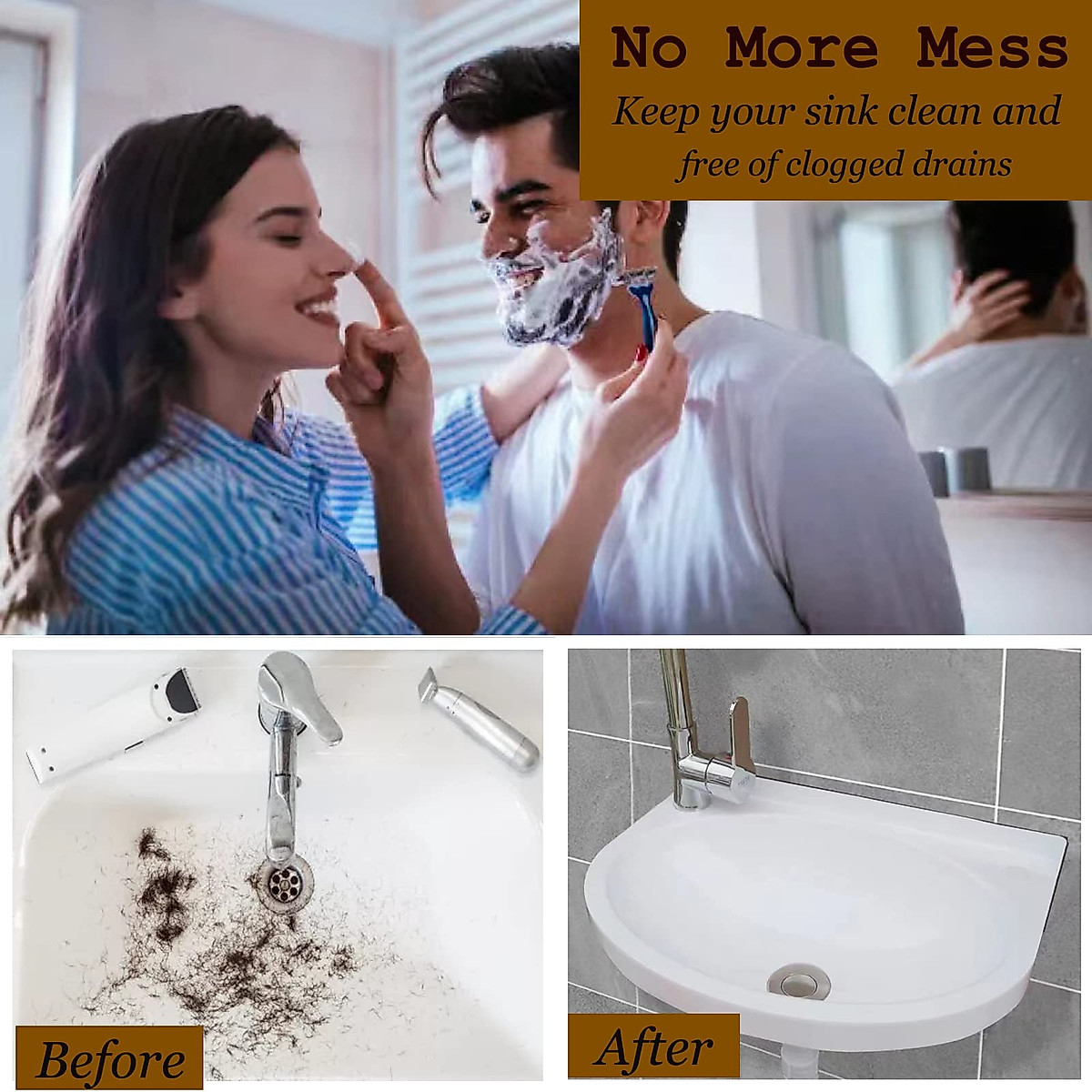 MOLANLY 2Pcs Beard Bib Beard Apron - Waterproof Beard Hair Catcher for Men Shaving & Trimming - Non-Stick Beard Cape Grooming Cloth with 2 Suction Cup, Christmas Gifts for Men Father Boyfriend