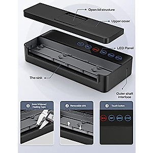 Vacuum Sealer Machine, Food Vacuum Sealer, (95Kpa)Space Saving Vacuum Sealers, With Sealer Bags Seal Food Storage,Dry Moist food Modes, LED Indicator Lights