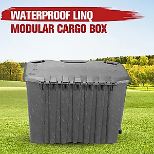 A & UTV PRO Modular Cargo Box for Can Am Maverick, 30 L/7.8 Gallon Rear Storage Cargo Box with Lid for LINQ Can Am Maverick X3 MAX, Trail, Defender, Commander Accessories, Replace OEM#715006830