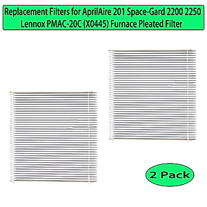 201 Replacement Filters for AprilAire 201 Space-Gard 2200 2250 Lennox PMAC-20C (X0445) Furnace Pleated Filter