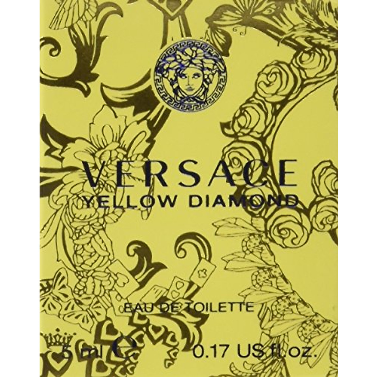 Versace Yellow Diamond Eau De Toilette Spray for Women, 0.17 Fl Oz (Miniature) (Pack of 2)