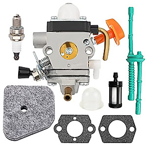 Carburetor Spark Plug Carb Tool Maintenance Parts Kit for Stihl FS87 FS90 FC95 FS100 FS110 HL100 HL90 KM90R String Hedge Trimmer Weedeater FS110RX Weed Eater Engine