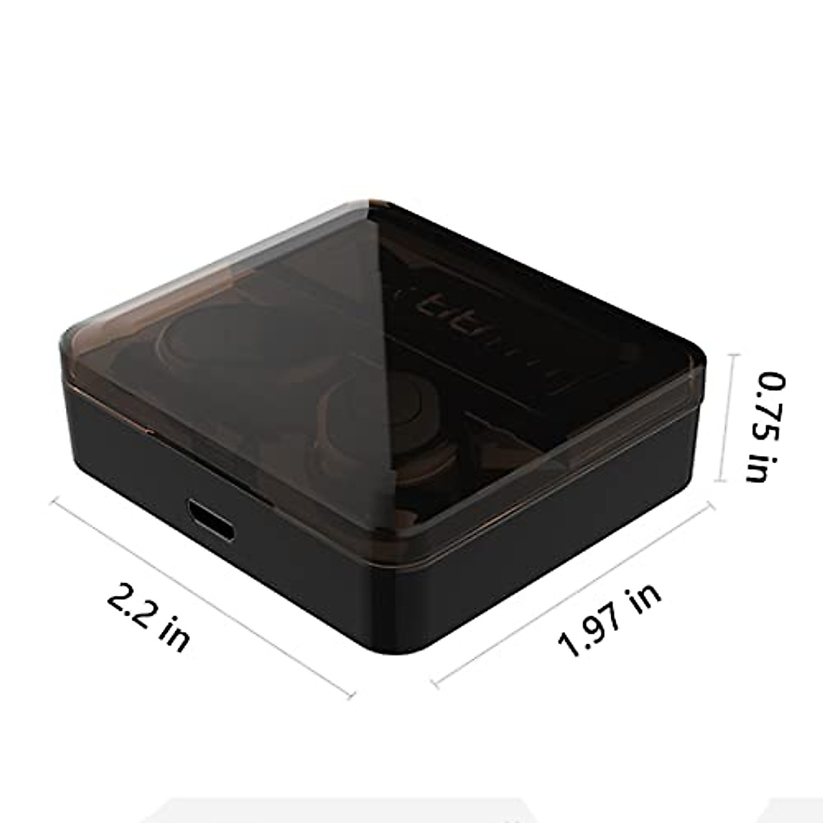 Bluetooth 5.0 Wireless Earbuds with 300mAh Charging Case Light-Weigh Mini Headphones in Ear Built in Mic Headset Deep Bass, IPX5 Waterproof for Sport Working