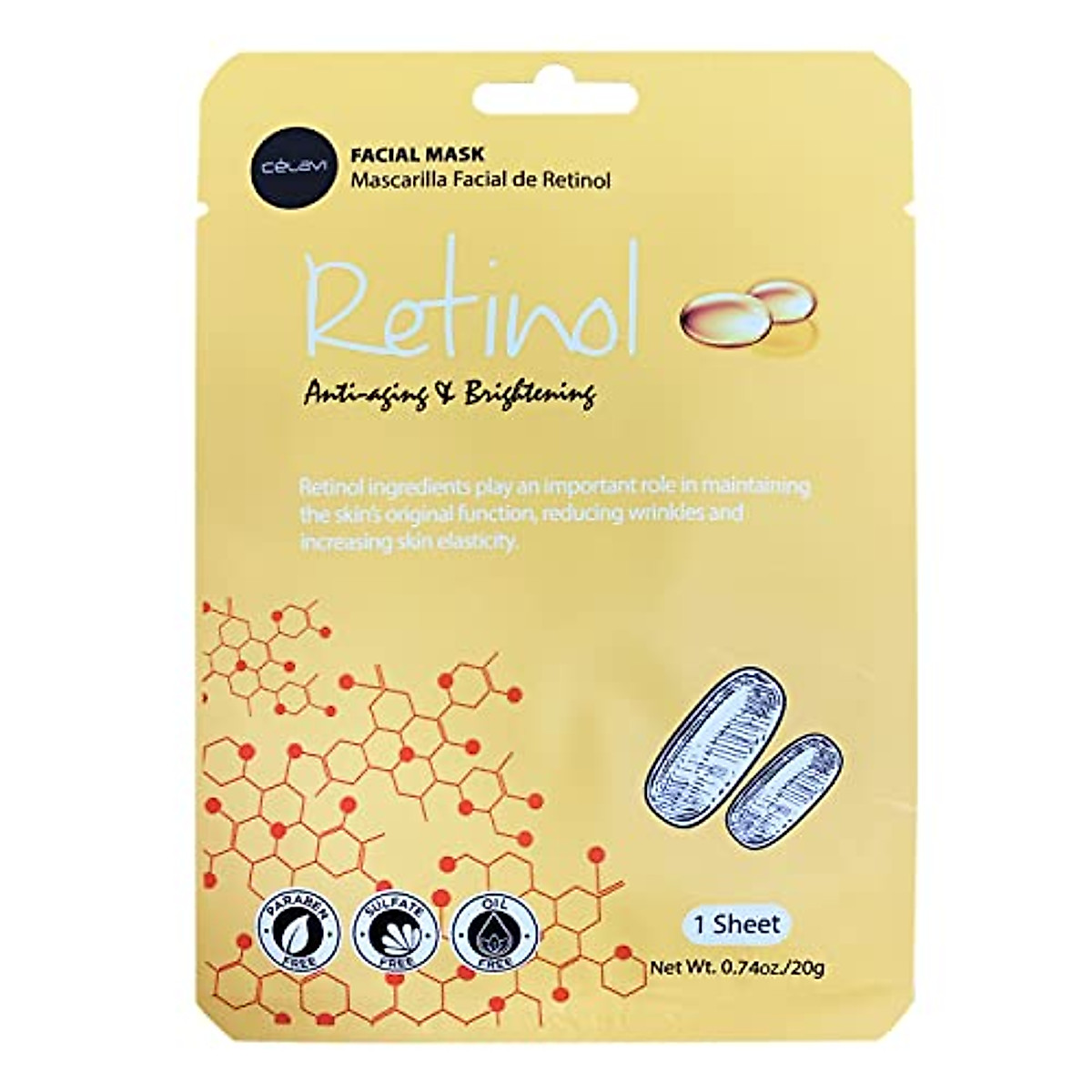 Celavi Face Mask Sheet 12 Pacl K-Beauty Skincare Korea Skin Care Moisturizing Facial