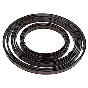 3 PCS Garden Spheres Balls Assorted Size Distressed Metal Band Decorative Sphere Folding Orbs Sculpture for Outdoor Indoor Decorations 7" 10" 12" Diameter (Rusty)