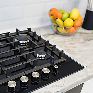 2 Pcs Stainless Steel Trim Strips 304 Brushed Stainless Steel Trim Metal Finishing Sheet Metal Gap Strip Filler Trim for Kitchen Tools (Silver, 1 x 30 Inch)