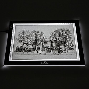 LitEnergy Portable A4 LED Copy Board Light Tracing Box, Ultra-Thin Adjustable USB Power Artcraft LED Trace Light Pad for Tattoo Drawing, Streaming, Sketching, Animation, Stenciling
