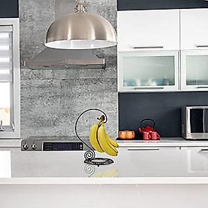 Blue Donuts Banana Hanger Farmhouse Banana Holder Tree Stand Hook for Kitchen Countertop, Kitchen Accessories, Black Banana Stand