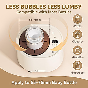 REASONCARE Baby Formula Dispensers & Mixers 3 Gear Mix Milk Evenly Less Bubbles Less Lumps to Avoid Baby Flatulence, Baby Bottle Warmer, Universal for All Bottles