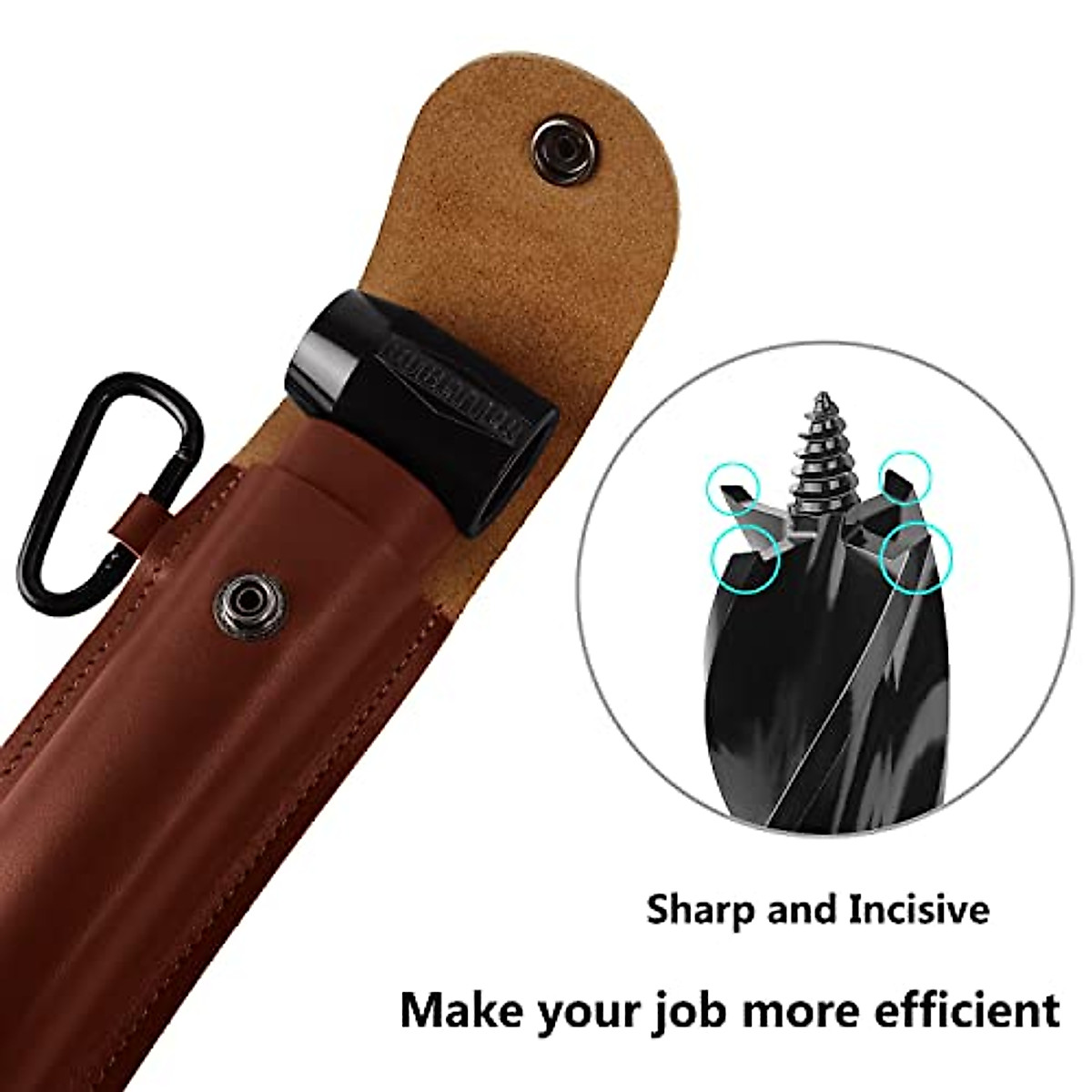 Dobetter Bushcraft Hand Auger Wrench, Survival Settlers Tool Bushcraft Auger, Scotch Eye Wood Auger Drill Bit for Camping and Hand Auger Wood Drilling -DBHAW3