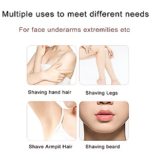 Eyebrow repair tool, foldable facial lint razor (9 pieces), hair removal knife for eyebrows and peach fuzz, universal facial razor for men and women