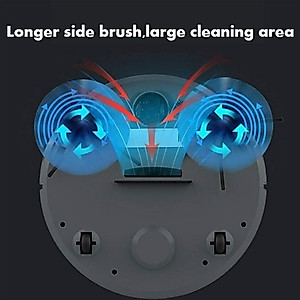LOVIVER Robot Vacuum Cleaner, Super-Thin,Quiet, Self-Charging Robotic Vacuum Cleaner, Cleans Hard Floors to Medium-Pile Carpets - Black