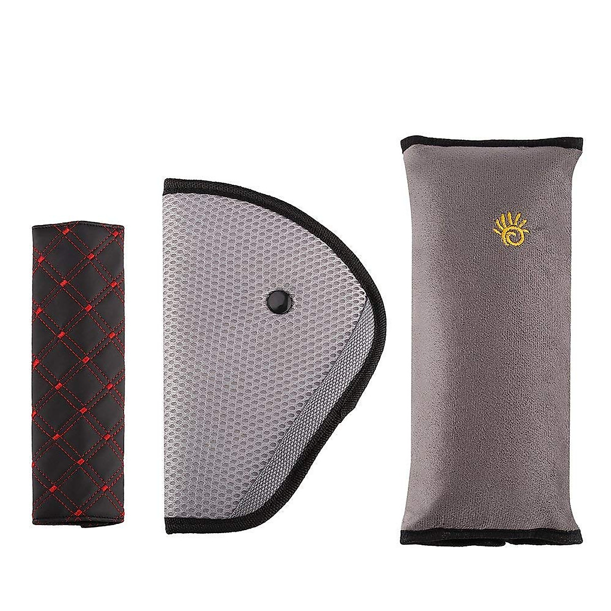 3Pack Seat Belt Pads,Car Seat Belt Covers Adjuster and Pillow Vehicle Protect Shoulder Pad Car Seat Belt Cushion Soft Neck Sleep Pillow for Kids