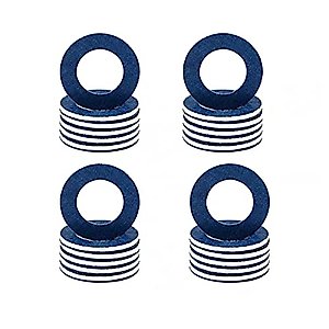 Oil Drain Plug Gaskets, 24PCS Aluminum Seals Crush Washer, 90430-12031 Replacement for NX ES Scion, Automotive Accessories Replaces 9043012031