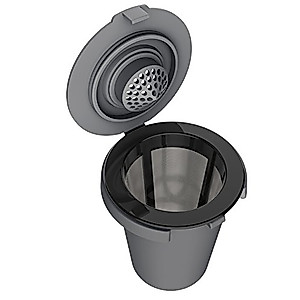 Cuisinart DGB-2 Conical Burr Grind & Brew Single-Serve Coffeemaker, Black & Cuisinart HomeBarista Reusable Filter Cup, Gray
