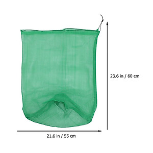 4pcs Fishing Net Bag Diving Fish Net Bag Fish Storage Bag Nylon Fishing Net Large Capacity Fish Net Portable Fishing Pouch Drawstring Fish Net Fish Catching Net Fish Catcher Net