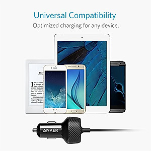 iPhone Car Charger, Anker 24W 2-Port Lightning Car Charger [MFi-Certified], with 3 ft Cable for iPhone 14 13 12 11 Pro Max mini X XS XR 8 Plus, iPad Pro/Air 2/mini, and More