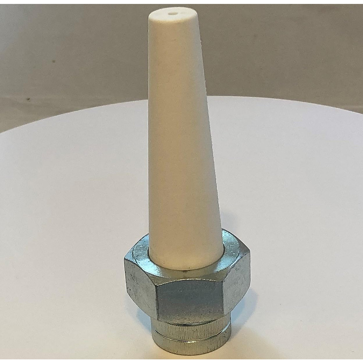 Large Type 1 Ceramic Sandblaster Nozzle with Female Threads: C1 (1/8" ID) Nozzle Tip, Steel Holder with Female Thread Connection- Longer-Lasting Professional Abrasive Blasting Nozzle Tip Replacement