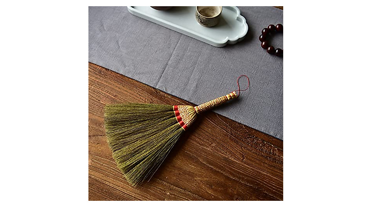MXY Handmade Mini Broom with Wooden Handle – Natural & Non-Static ...