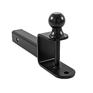 Camco Black Boar ATV/UTV 9" Extended Length Ball Mount, 2-Inch Ball, 2-Inch Shank | Includes (1) Multi-Hitch, (1) 5/8-inch Hitch Pin & (1) Bridge Pin (66081)