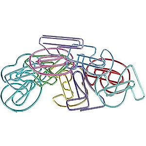 10 Pieces Paper Clips 0-9 Numbers Paperclips Paper Clamps for Office Supplies School Student Art Supply