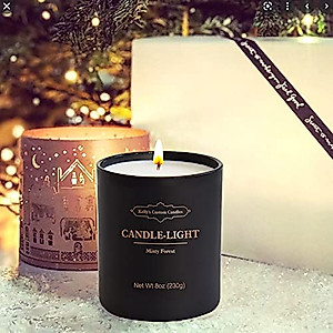 Gifts for Women, Lavender Thyme Candles, Home Scented Candle, 8 oz Fall Soy Candles, Birthday Gifts for Women, Christmas Thanksgiving Gifts for Women, Online Dating Present，Black Gift Box