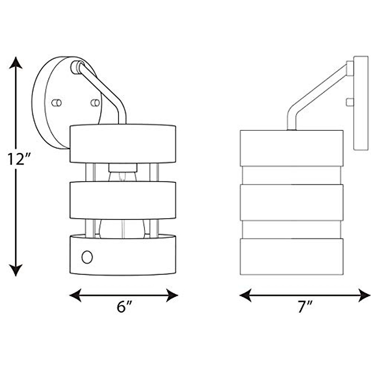 Progress Lighting Gulliver Collection 1-Light Antique Whitewashed Farmhouse Wall Sconce Light, Galvanized Finish