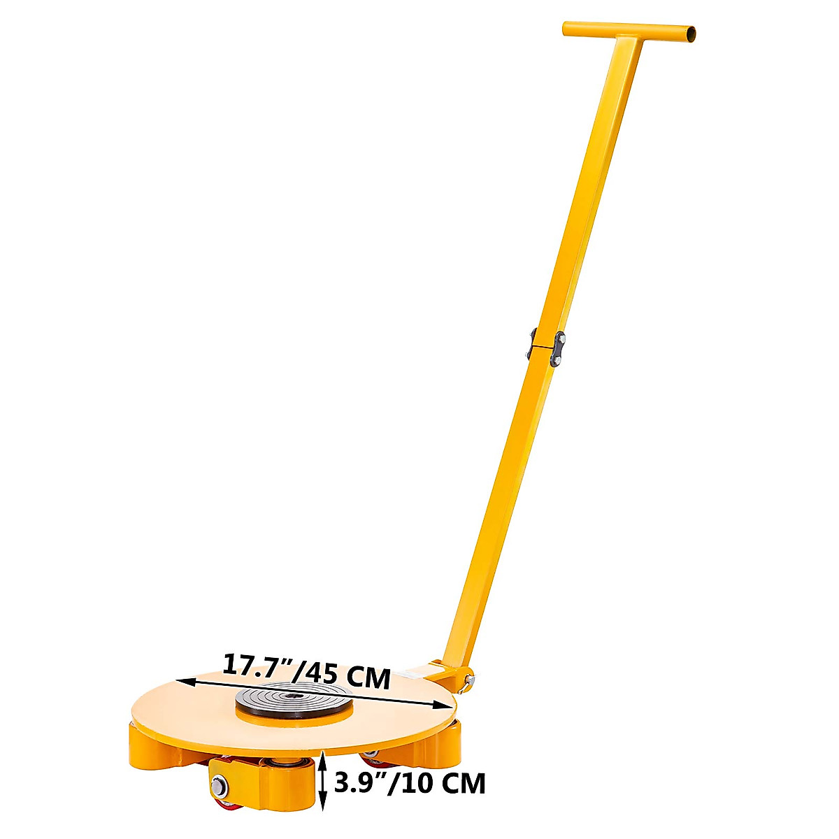 VEVOR Machinery Mover 8800LBS Machine Moving Skates 4T Machinery Skate Roller w/Push Rod and 3 Rollers, Industrial Machinery Dolly 360-degree Rotation, Machinery Mover Dolly for Material Handling