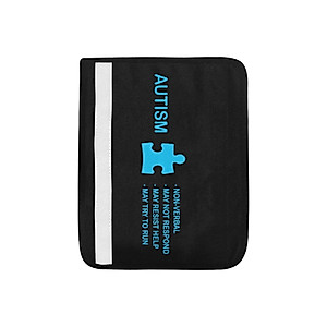 Autism Non Verbal May Not Respond Seatbelt Cover Personalized Name Seat Belt Cover for Baby Boys Girls Children Medical Alert Seat Belt Cover Safety Belt