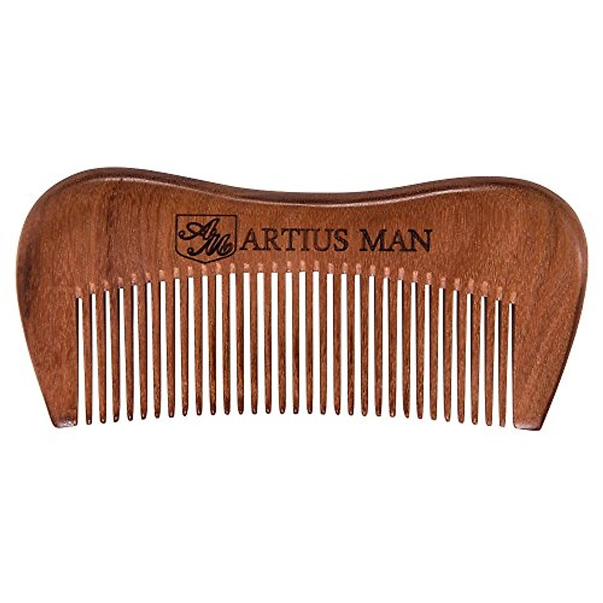 Hand Made Artius Man Sandalwood Fine Tooth Beard Comb