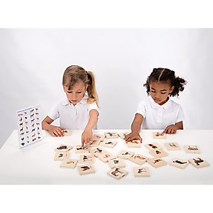 TickiT - 73406 Domestic Animal Family Match - Set of 28 - Real Pictures - Animal Memory Game with Parents and Babies - Animal Matching Game for Toddlers - Develop Cognitive Skills ,Critical Thinking