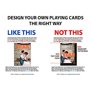 Discount Photo Gifts Custom Playing Cards - Add Images and Text to Personalize Your Deck of Cards - Personalized Poker Cards