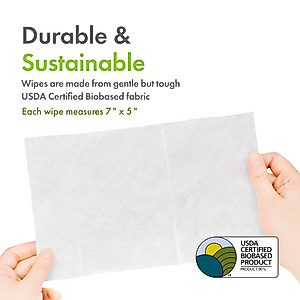 Petkin Plant-Based EyeWipes, 80 Wipes, 2 Pack - Biobased & Sustainable Pet Eye Wipes for Dogs & Cats - Cleans Eye Area, Dirt & Tear Stains - Consciously Cleans & Conditions - Easy to Use - Unscented