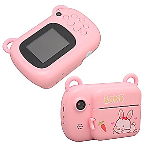 Kids Camera for 3-10 Year Old Girls & Boys, HD 1080P 2.4 inch Screen Children Camera Digital Video Cameras with with Thermal Paper Portable Toy for Christmas Birthday Gifts