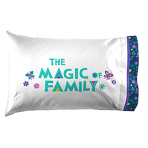 Jay Franco Disney Encanto Sister Magic Twin Sheet Set - 3 Piece Set Super Soft and Cozy Kid’s Bedding - Fade Resistant Microfiber Sheets (Official Disney Product)