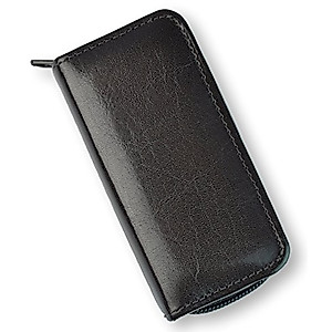 Royce Leather Executive Chrome Plated Aristo Mini Manicure Kit, Chestnut, One Size