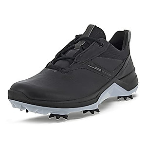 ECCO Women's Biom G5 Gore-TEX Waterproof Golf Shoe, Black, 8-8.5